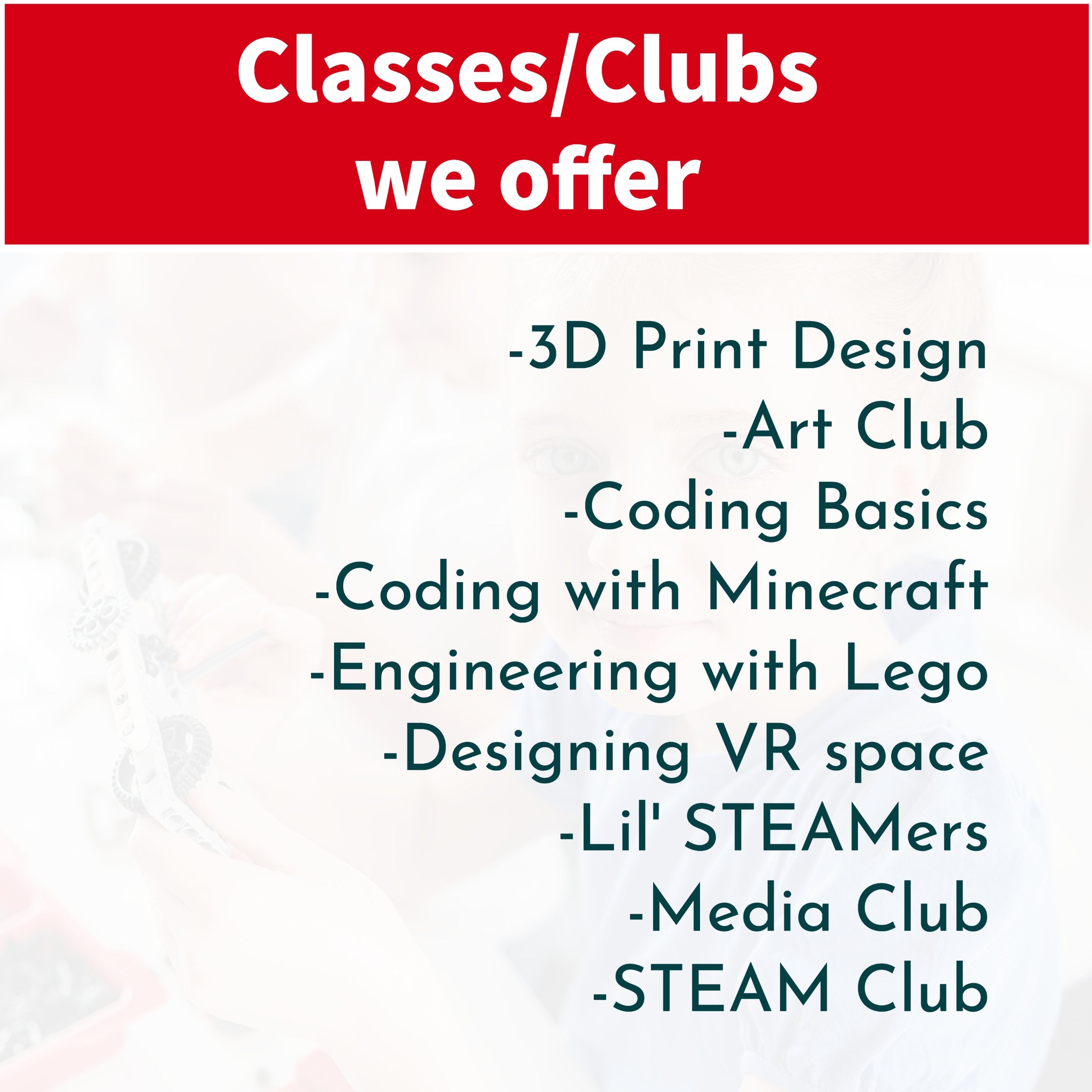 Classes – C3DAR Lab Inc.